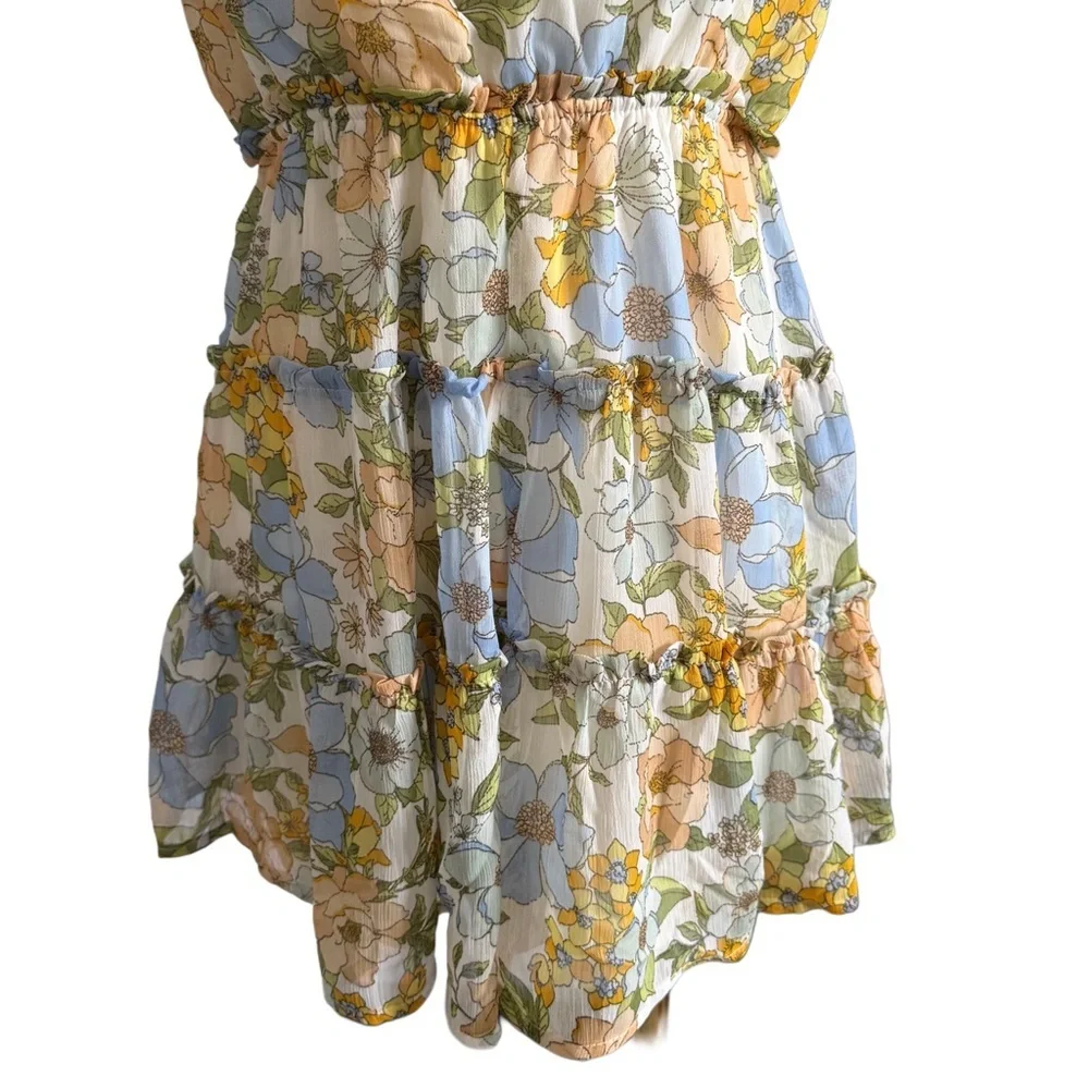 Blu Pepper | Dresses | Floral Babydoll Fairy Cottagecore Hippie Retro ...